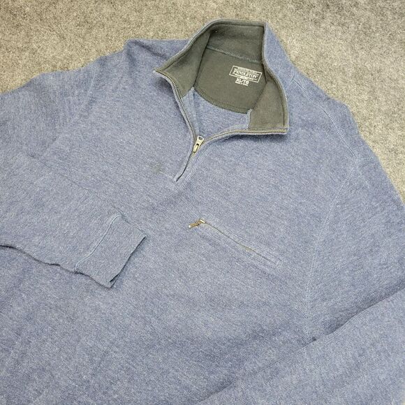 Pendleton | Sweaters | Pendleton Mens Sweater Xl Navy Blue Quarter Zip ...